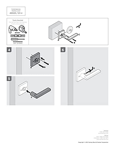 Weiser (by Kwikset) Halifax Lever, Square Rose, Dummy Function, Iron Black (US514)