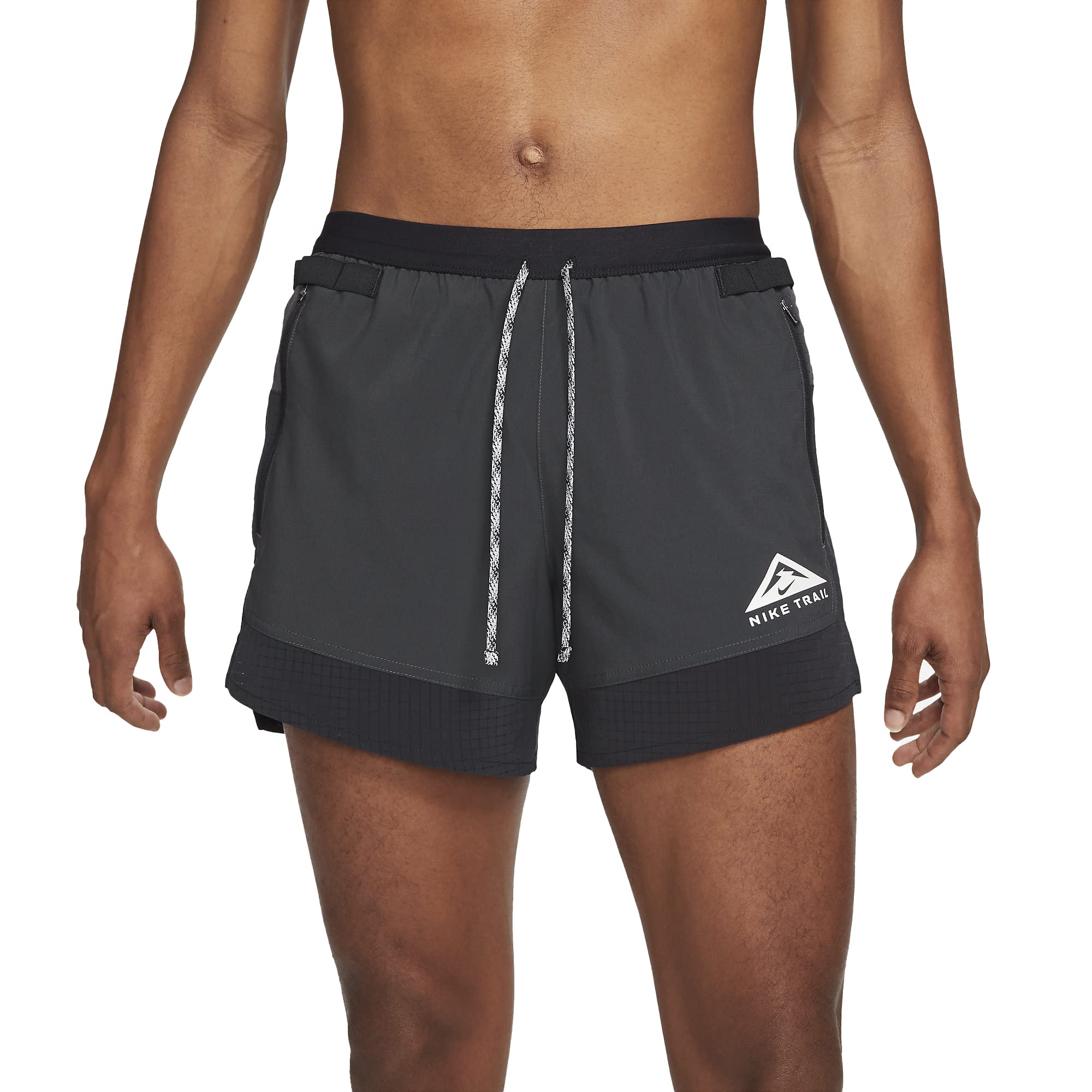 Nike Dri-FIT Flex Stride Men's Trail Shorts (as1, Alpha, m, Regular, Regular, Black/Dark Smoke Grey/White)
