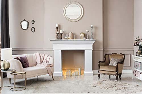 Creative Co-Op Monolith Fireplace Mantel, White