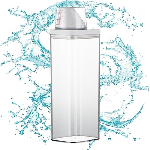 Laundry Detergent Dispenser, Washing Powder Clear Bottles, Laundry Room Washing Powder Bottles, Large Capacity Empty Laundry Refill Bottles, Storage Containers for Soap Detergents Washing Powder