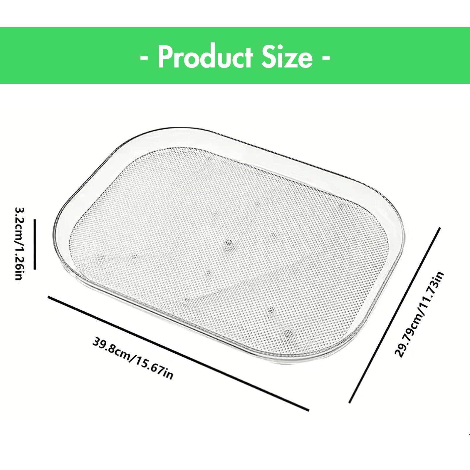 Lazy Susan Turntable Organizer for Refrigerator - 15.7'' Clear Square Fridge Organizer Storage 360°Rotate Lazy Susan Spice Storage for Kitchen, Table, Pantry, Cabinet, Countertop