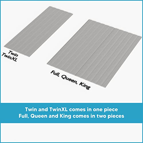 Mayton 0.75-Inch Heavy Duty Vertical Mattress Support Wooden Bunkie Board/Slats with Cover, Full
