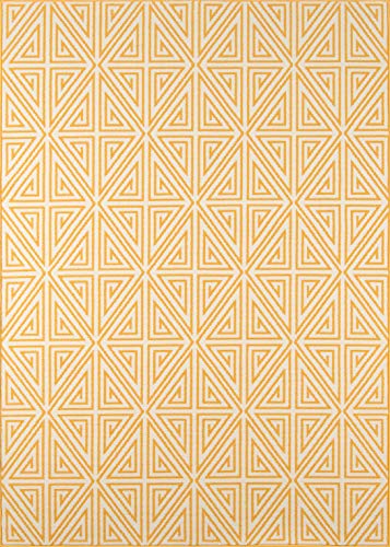 Momeni Rugs Baja Collection Area Rug, 5'3" x 7'6", Yellow