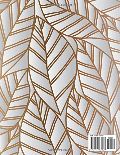Restaurant Reservations: Elegant Marble Leaves | Undate, Daily Hostess table reservation 365 day customer record and tracking book for restaurant log book