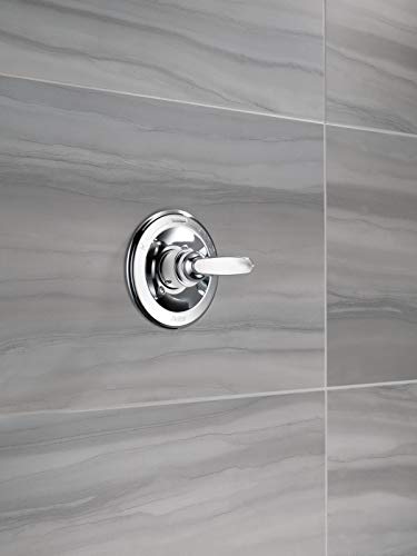Delta Faucet Foundations Shower Valve Trim Kit, Shower Handle, Delta Shower Trim Kit, Chrome BT13010 (Valve Not Included) 7.00 x 7.00 x 7.00 inches
