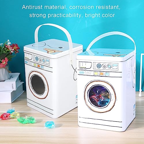 jerss Powdered Laundry Detergent Container Machine Storage Bucket Storage Box Modeling Packing Box Snacks Washing Powder Household Pottery Wheels Accessories