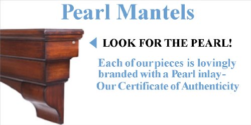 Pearl Mantels 412-60-50 Shenandoah Pine 60-Inch Fireplace Mantel Shelf, Rustic Medium