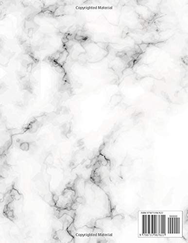 Restaurant Reservations: Elegant Marble | Undate, Daily Hostess table reservation 365 day customer record and tracking book for restaurant log book