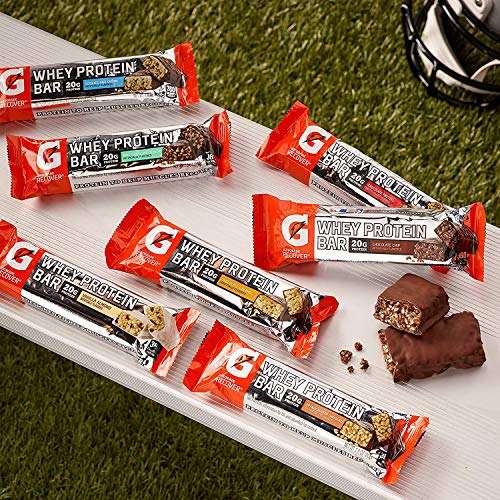 Gatorade Whey Protein Recover Bars, Peanut Butter Chocolate, 2.8 ounce bars, 6 Count