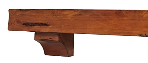 Pearl Mantels 412-60-50 Shenandoah Pine 60-Inch Fireplace Mantel Shelf, Rustic Medium
