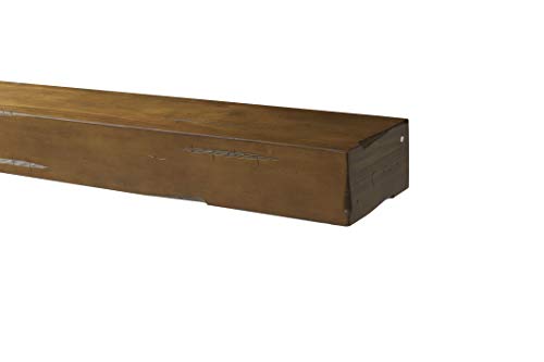 Pearl Mantels 412-60-50 Shenandoah Pine 60-Inch Fireplace Mantel Shelf, Rustic Medium