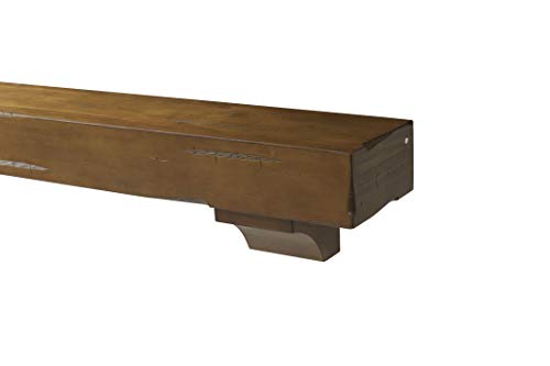 Pearl Mantels 412-60-50 Shenandoah Pine 60-Inch Fireplace Mantel Shelf, Rustic Medium