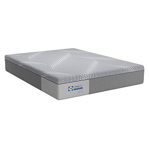 Sealy Gel Foam Posturepedic Hybrid Paterson Medium Feel Mattress, Queen,White