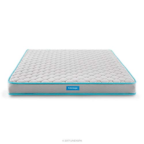 Linenspa 6-Inch Innerspring Mattress - Twin XL + 14-Inch Folding Platform Bed Frame
