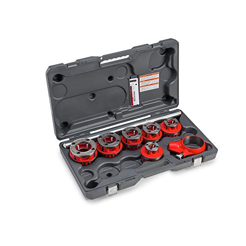 RIDGID 36475 Model 12-R Exposed Ratchet Pipe Threader Set with Carrying Case