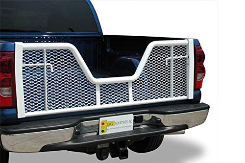 Go Industries Inc. 6682B Air Flow Tailgate, White Painted V Style, for Select GM Trucks