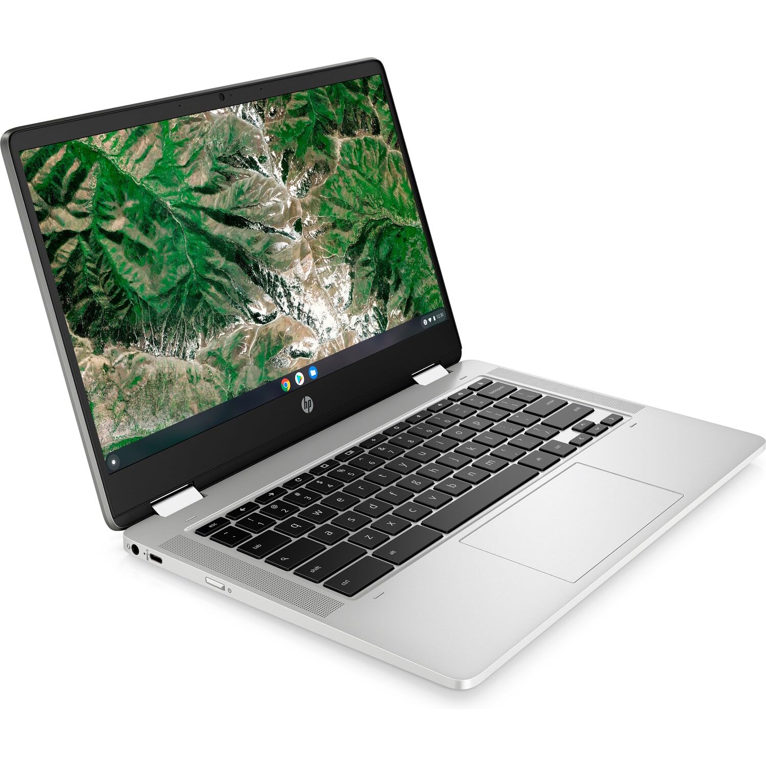 HP Chromebook x360 14-inch Touchscreen Laptop, 2 in 1 Convertible Tablet Intel Pentium Silver N6000, 8GB LPDDR4x RAM, 128GB eMMC, USB-C, HD Webcam, WiFi, Bluetooth, ChromeOS, Mineral Silver (Renewed)