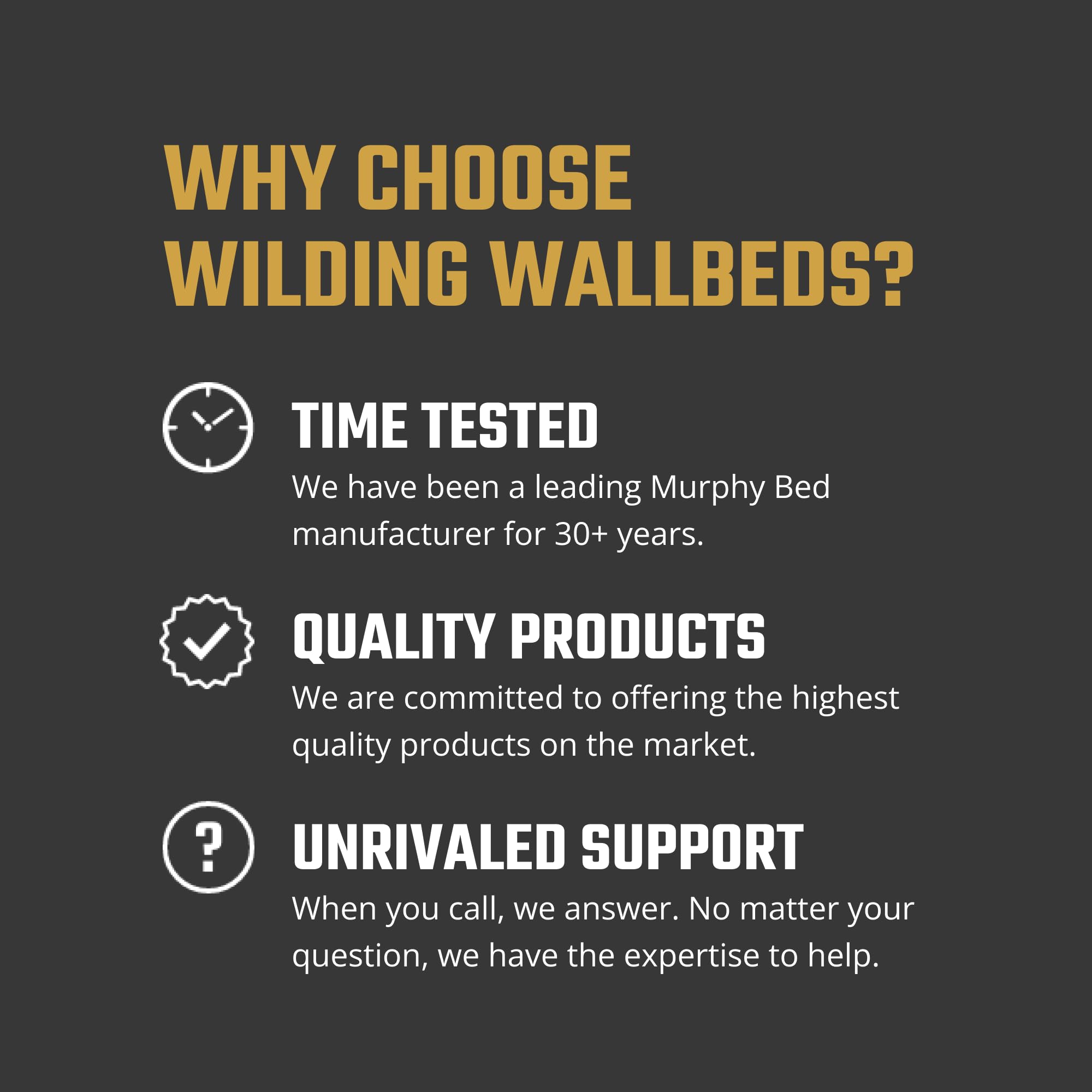 Wilding Wallbeds Murphy Bed Mechanism Kit Vertical Wall Bed, DIY Frame Hardware for Folding Cabinet, Easy to Build Hidden Bed (King)