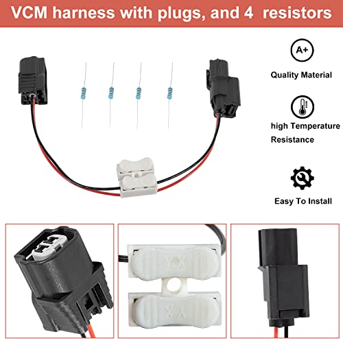 VCM Muzzler Harness Disable Kit Fit for Honda Acura Pilot Accord Ridgeline Odyssey Muzzle, for Honda 3.5L V6 Engine with VCM