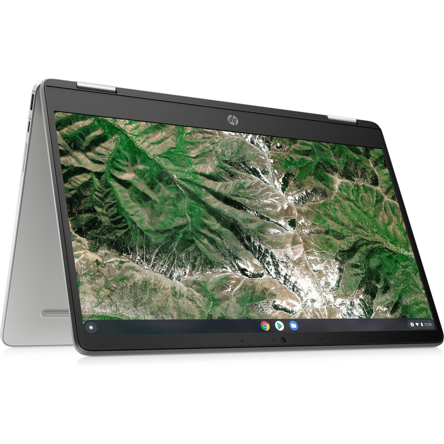 HP Chromebook x360 14-inch Touchscreen Laptop, 2 in 1 Convertible Tablet Intel Pentium Silver N6000, 8GB LPDDR4x RAM, 128GB eMMC, USB-C, HD Webcam, WiFi, Bluetooth, ChromeOS, Mineral Silver (Renewed)