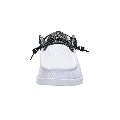 Hey Dude Men's Wally Sox Funk Black Ice Size 10 | Men’s Shoes | Men's Lace Up Loafers | Comfortable & Light-Weight