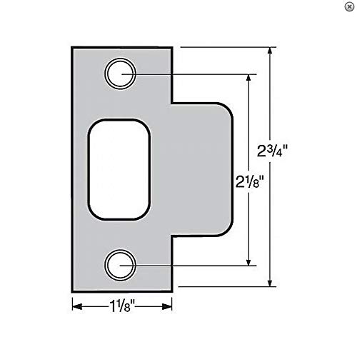 Kwikset 83028-15 Satin Nickel Door T Strike
