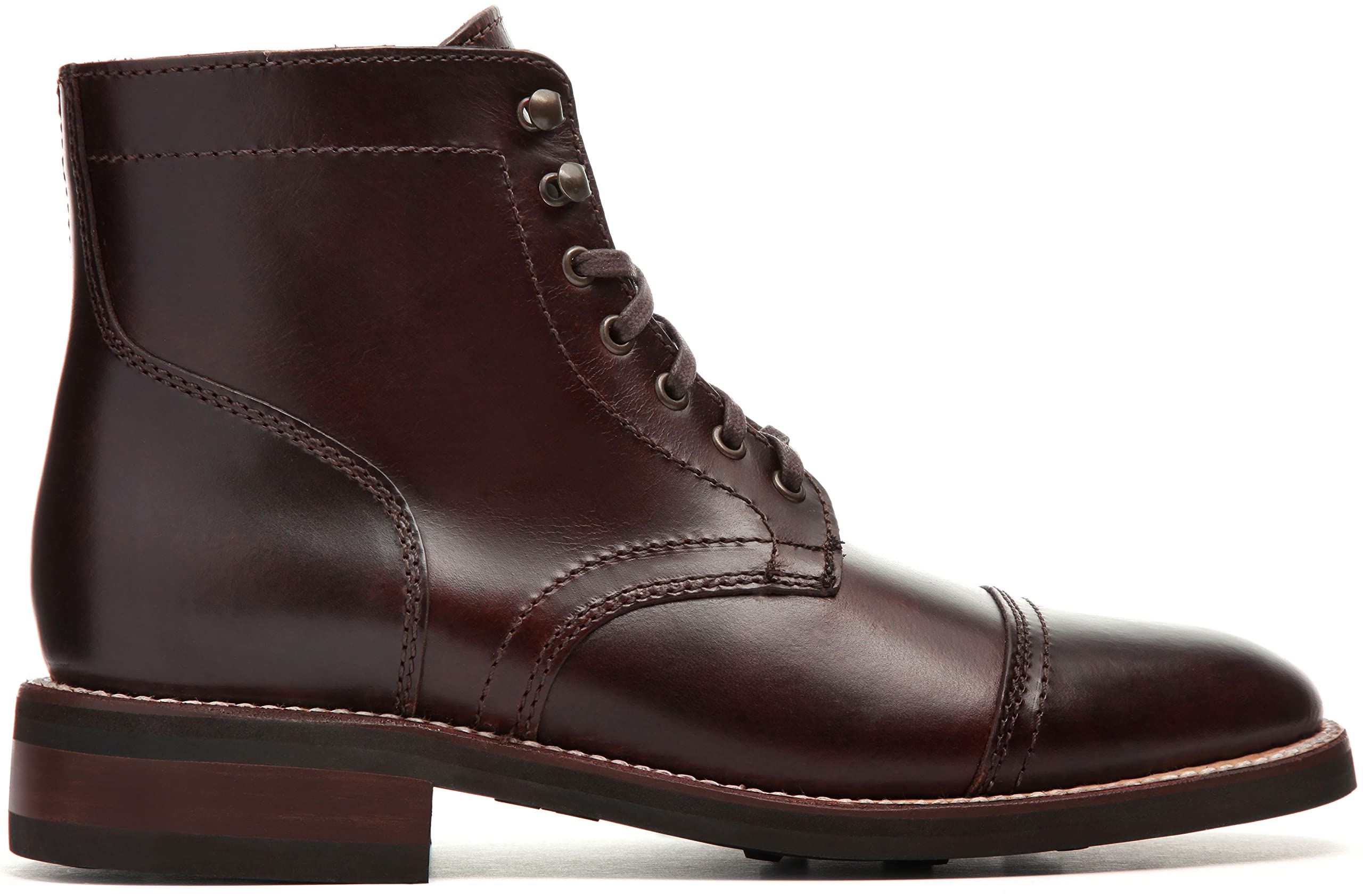 Men's Captain Lace-Up Boot, Brown, 12 Wide