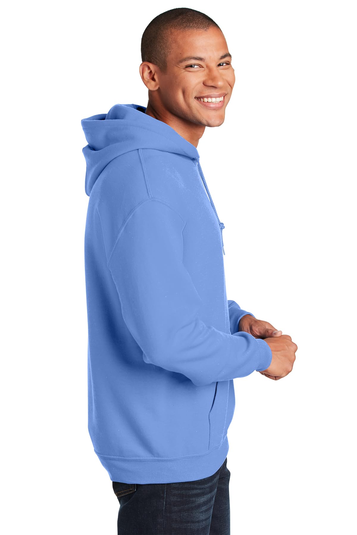 Gildan Men's Heavy Blend Fleece Hooded Sweatshirt G18500 (X-Large, Carolina Blue)