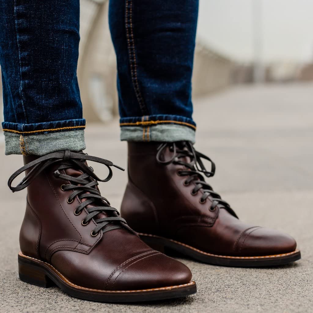 Men's Captain Lace-Up Boot, Brown, 12 Wide