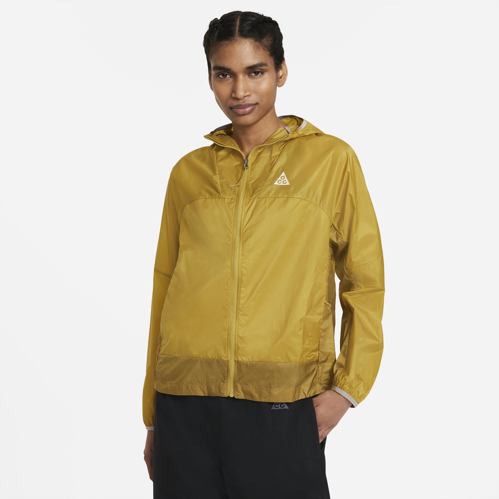 Nike ACG Cinder Cone Lighweight Women's Jacket (as1, alpha, m, regular, regular, Peat Moss/Moon Fossil/Desert Moss)