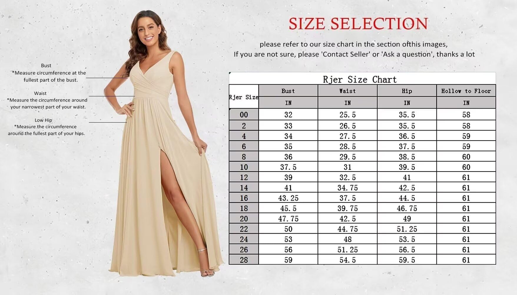 Wisteria Chiffon v Neck Bridesmaid Dresses for Women Long Ruched A Line Pleated Formal Evening Dress with Slit Size 12
