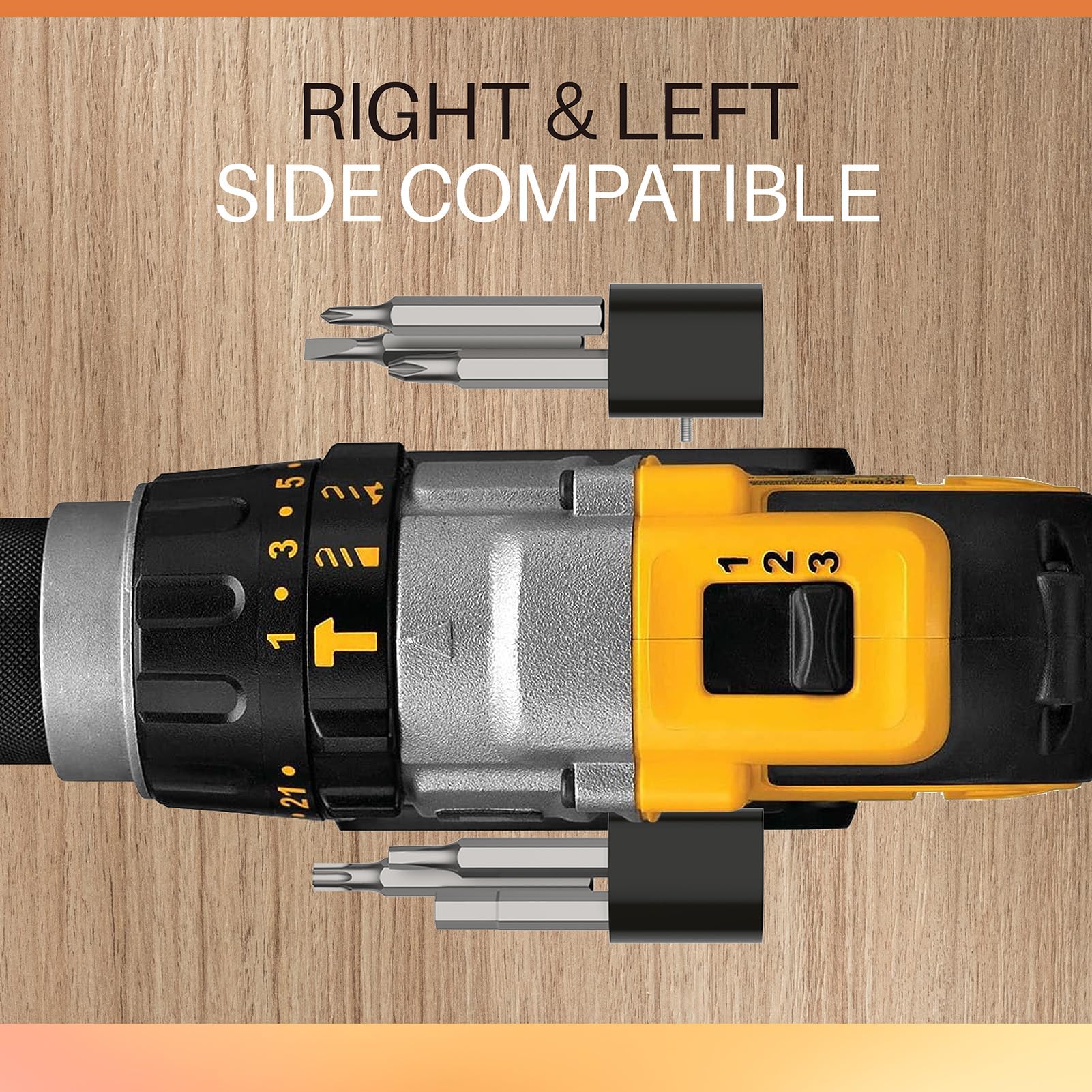 Drill Bit Holder Kit for DeWalt 20v Impact Driver Holder, Drill Bits Mount Holder, Cordless Tools, for DeWalt 20v Drill Impact Driver Holder, Drill Replace Magnetic Bit Holder Attachment, Drill Holder
