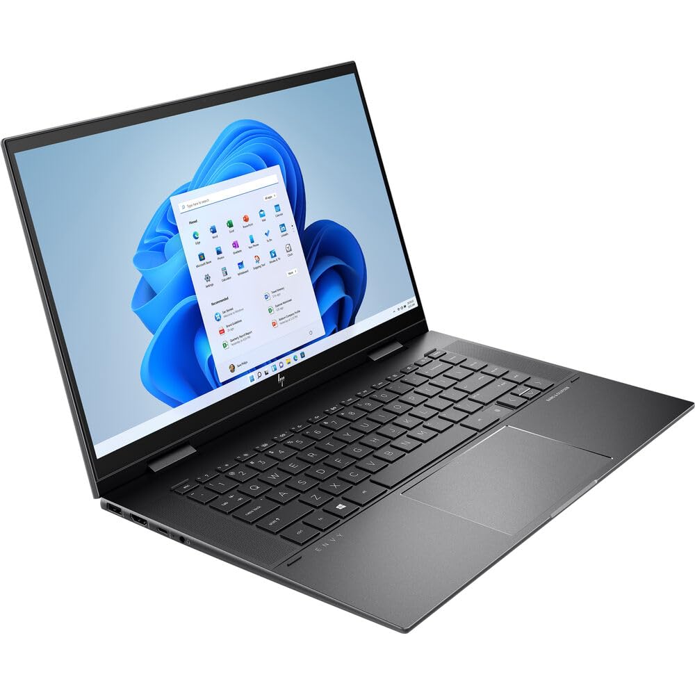 HP Envy x360 15-eu1073cl 15.6" Touchscreen 2 in 1 Notebook - Full HD - 1920 x 1080 - AMD Ryzen 7 5825U Octa-core (8 Core) 2 GHz - 16 GB Total RAM - 512 GB SSD - Nightfall Black (Renewed)
