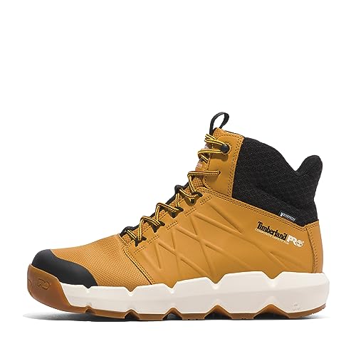 Timberland PRO Men's Morphix 6 Inch Composite Safety Toe Waterproof Industrial Casual Sneaker Boot, Wheat, 14