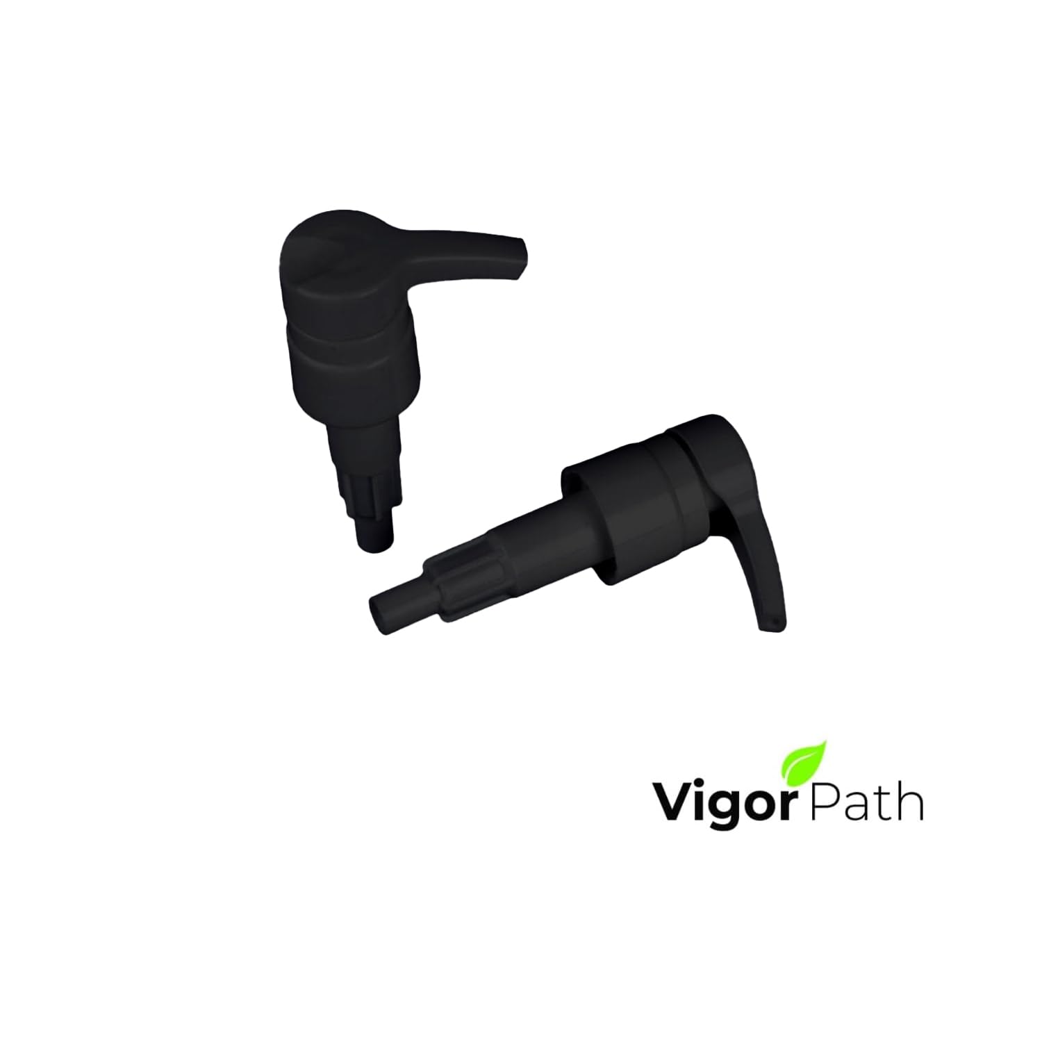 Universal Shampoo/Conditioner Dispenser Pump for Bottles, Leak Proof, Pump Top (Black - Pack of 4)