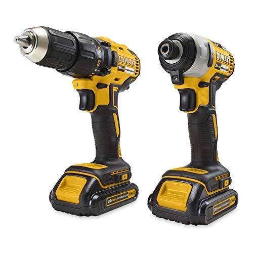 DCK277C2 20V MAX Cordless Compact Brushless Drill/Driver and Impact Combo Kit (2-Tool w/ 2 Batteries 1.3Ah, Charger, and Soft Bag)