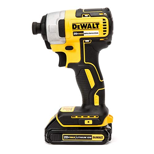 DCK277C2 20V MAX Cordless Compact Brushless Drill/Driver and Impact Combo Kit (2-Tool w/ 2 Batteries 1.3Ah, Charger, and Soft Bag)