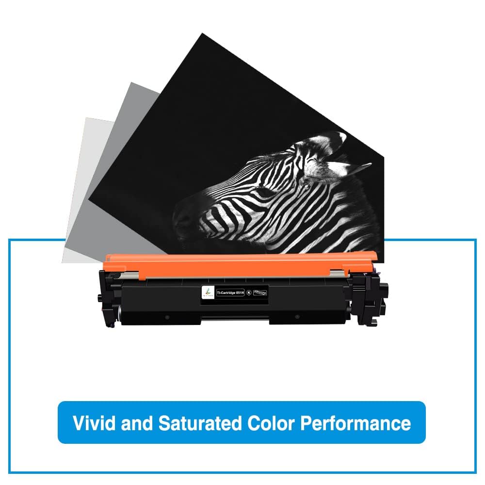 TRUE IMAGE Compatible Toner Cartridge Replacement for Canon 051H 051 MF267dw CRG051 CRG-051 CRG051H ImageCLASS MF264dw MF269dw LBP162dw LBP161dn LBP1692dwkg MF266dn MF263dn Printer (Black 2-Pack)