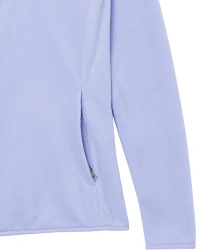 Amazon Essentials Women's Classic-Fit Long-Sleeve Quarter-Zip Polar Fleece Pullover Jacket - Discontinued Colors, Lilac, Large