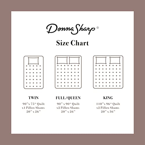 Donna Sharp Full/Queen Bedding Set - 3 Piece - Antique Pine Lodge Quilt Set with Full/Queen Quilt and Standard Pillow Shams - Machine Washable