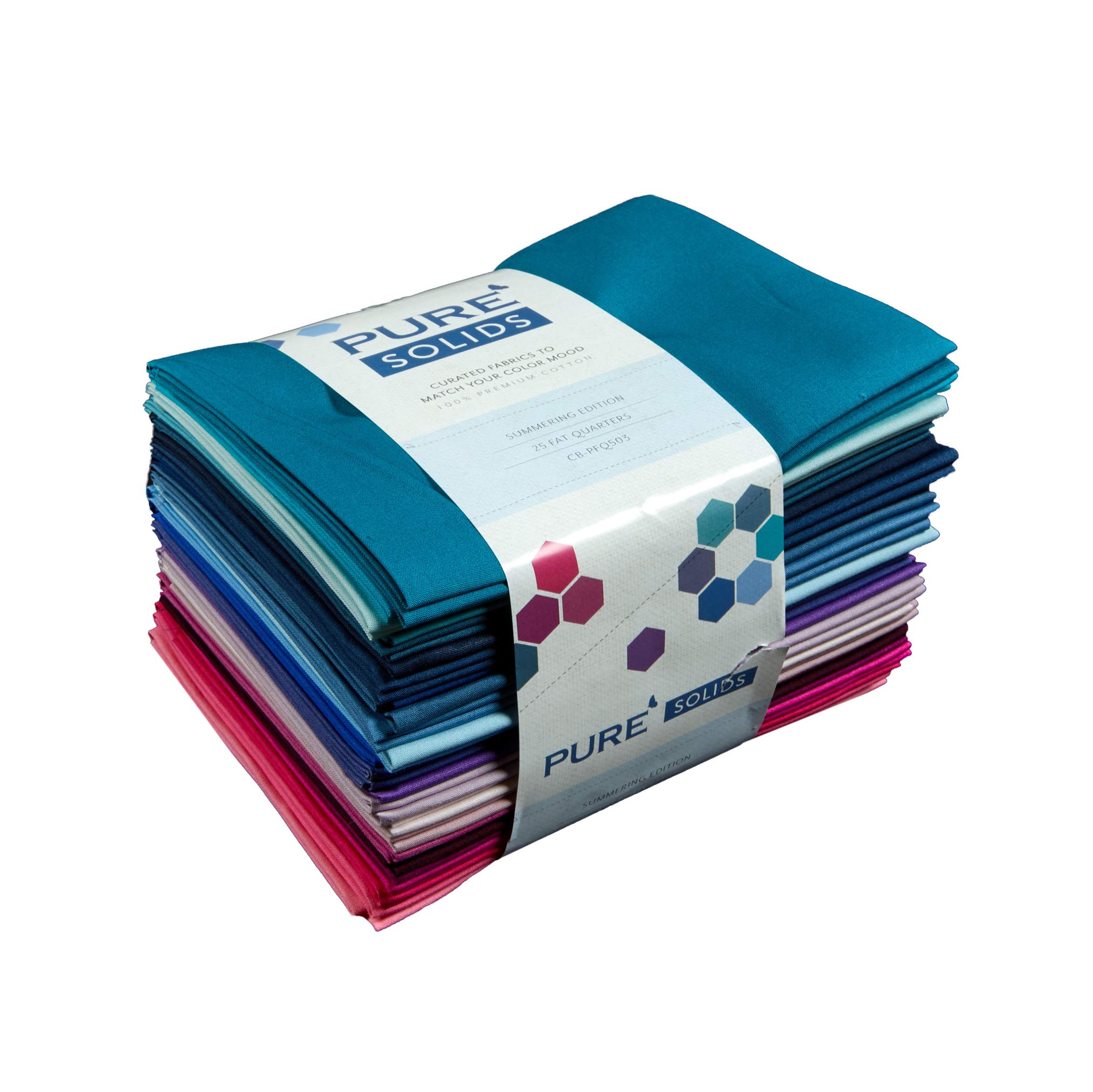 Art Gallery Pure Solids 24 pc Fat Quarter Bundle Summering Edition