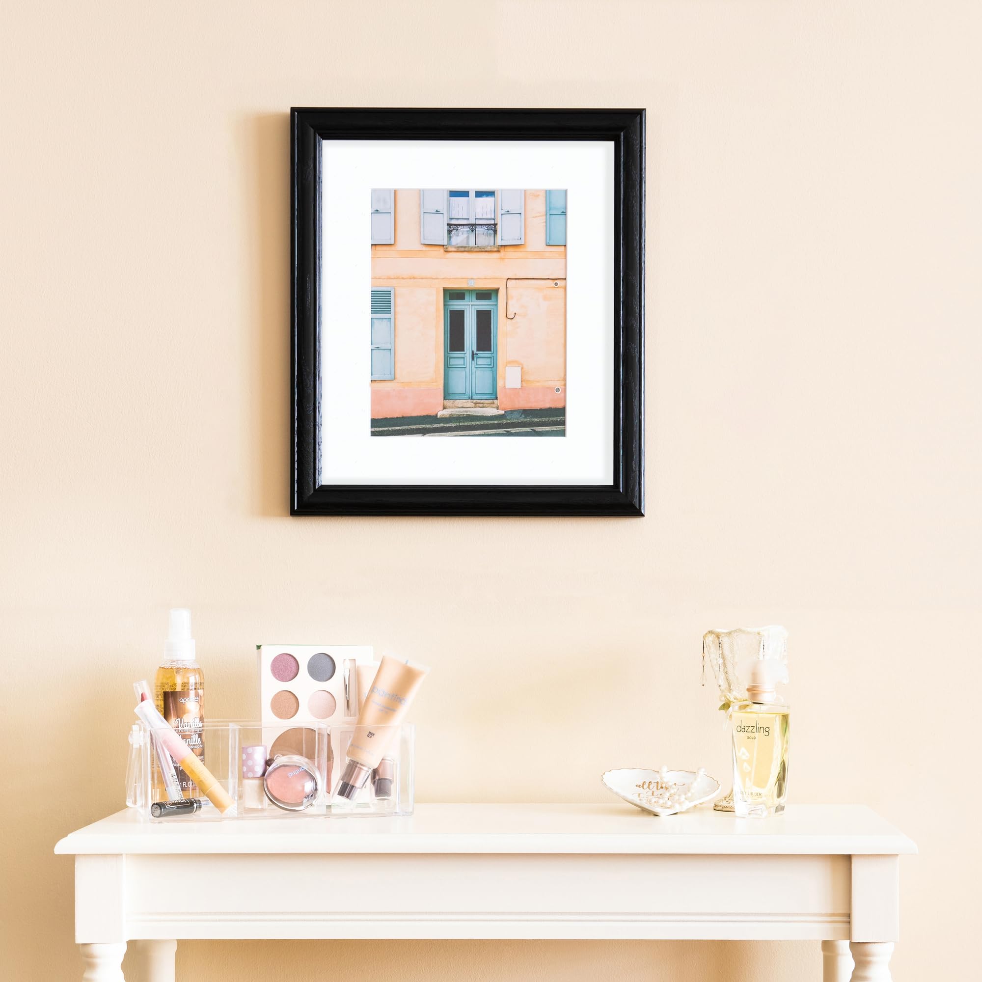 ArtToFrames 15x19 inch Black Stain on Solid Red Oak Wood Picture Frame, 2WOM0066-59504-YBLK-15x19