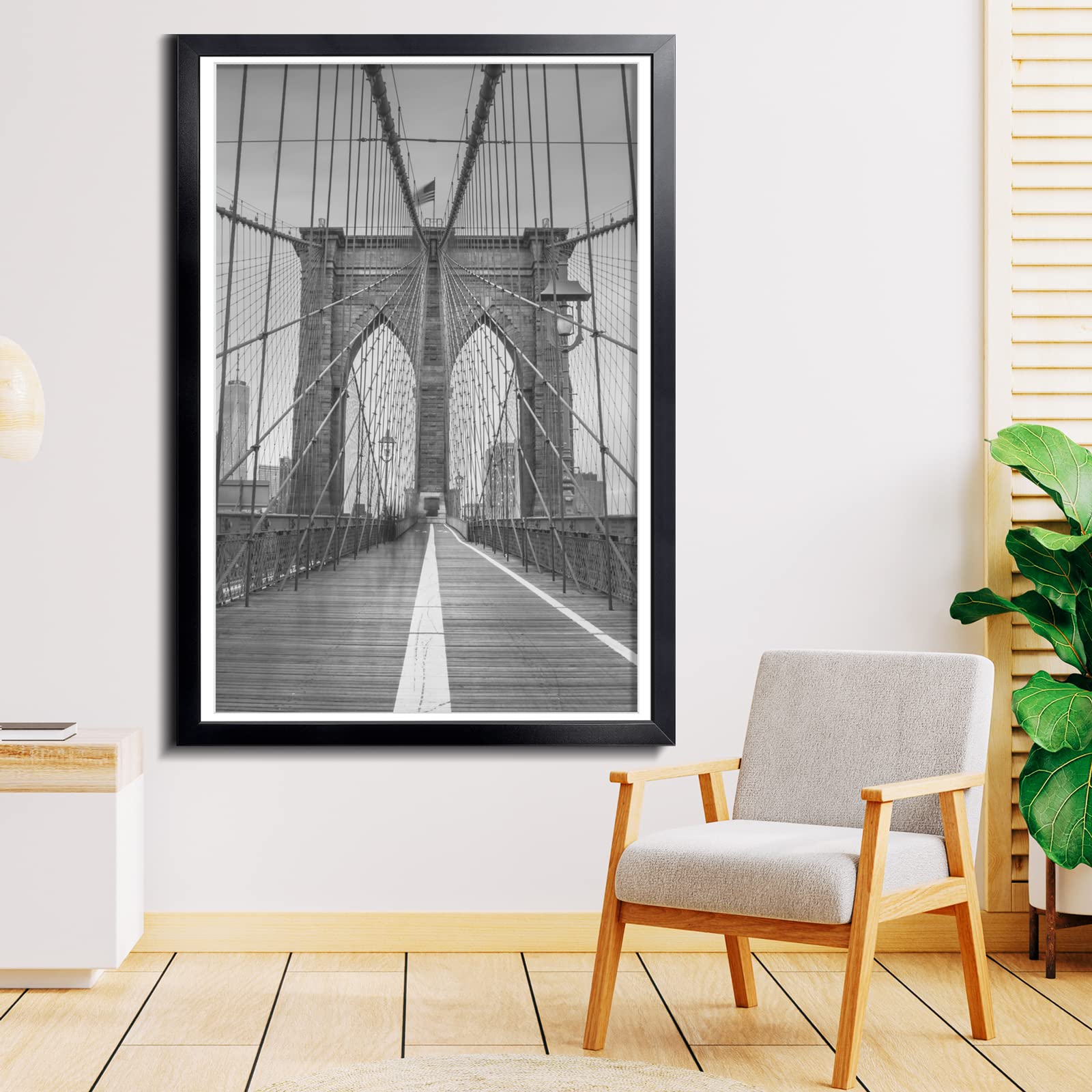LaVie Home 30 x 42 Poster Frame Black, Display Pictures 27x40 with Mat or 30x42 Without Mat, Stable and Sturdy Picture Frame and Polished Plexiglass, Horizontal and Vertical Format of The Wall(1 Pack)