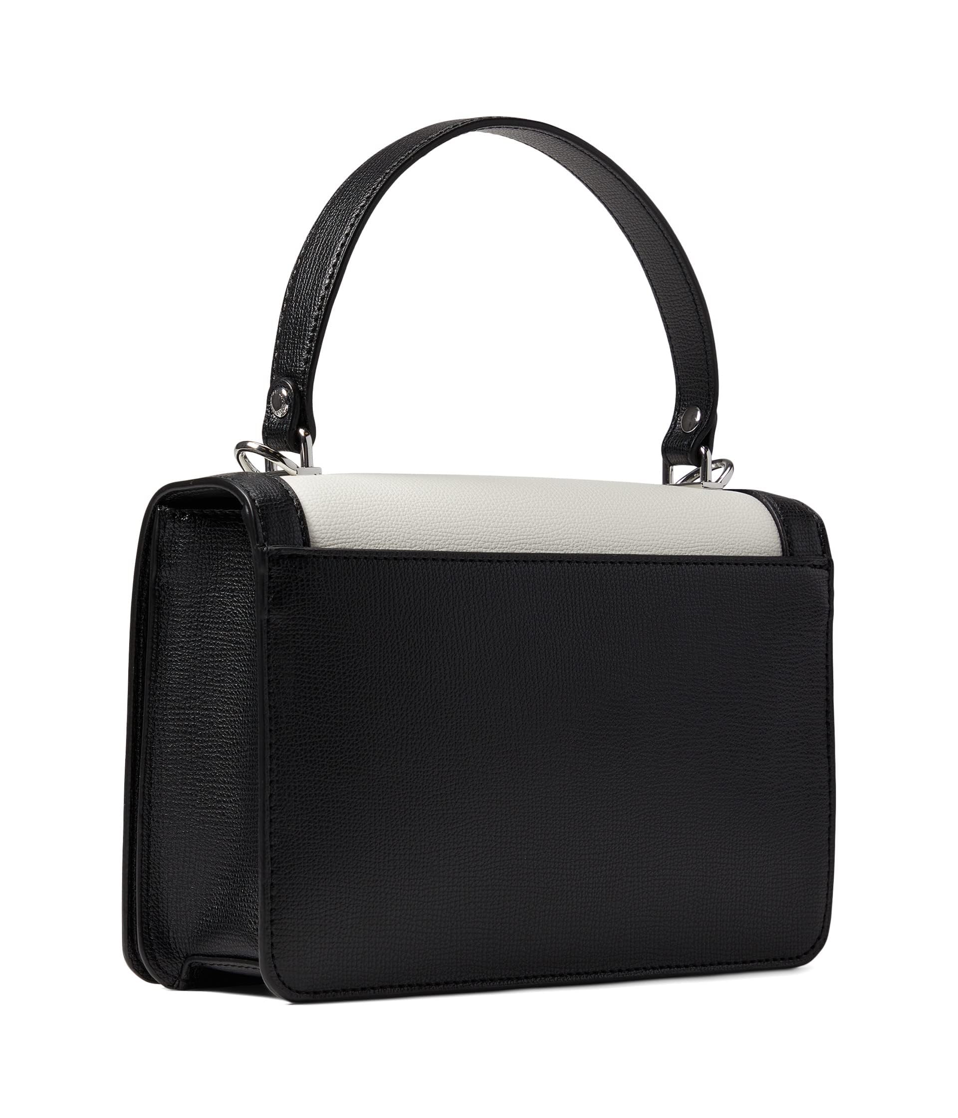 Karl Lagerfeld Paris Simone Logo Crossbody, Black/Black/White