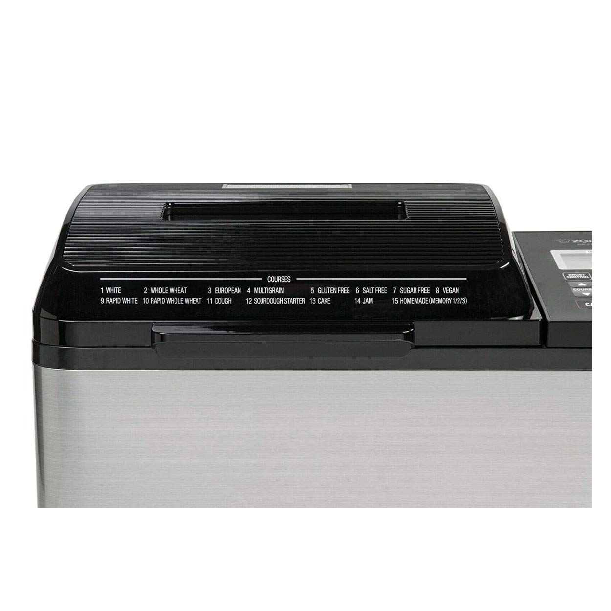 Zojirushi BB-PDC20BA Home Bakery Virtuoso Plus Breadmaker, 2 lb. loaf of bread, Stainless Steel/Black