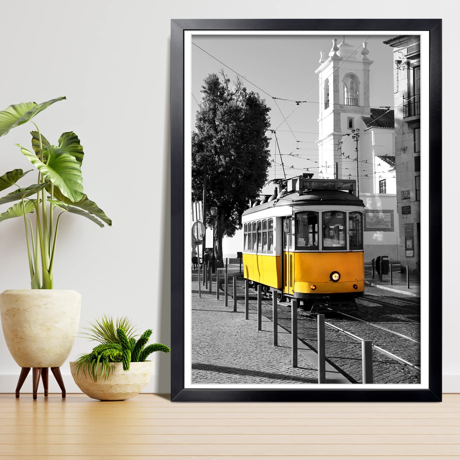 LaVie Home 30 x 42 Poster Frame Black, Display Pictures 27x40 with Mat or 30x42 Without Mat, Stable and Sturdy Picture Frame and Polished Plexiglass, Horizontal and Vertical Format of The Wall(1 Pack)