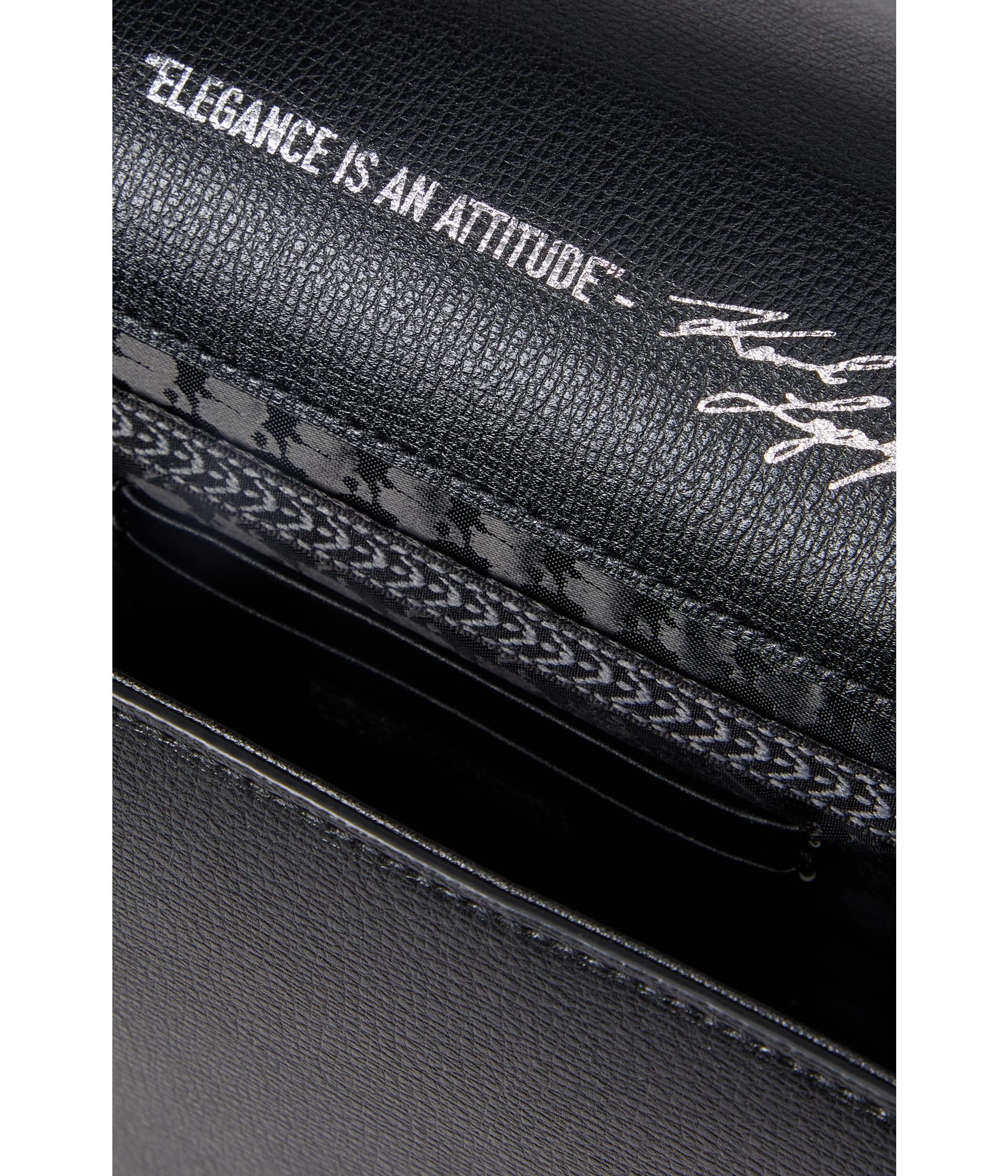 Karl Lagerfeld Paris Simone Logo Crossbody, Black