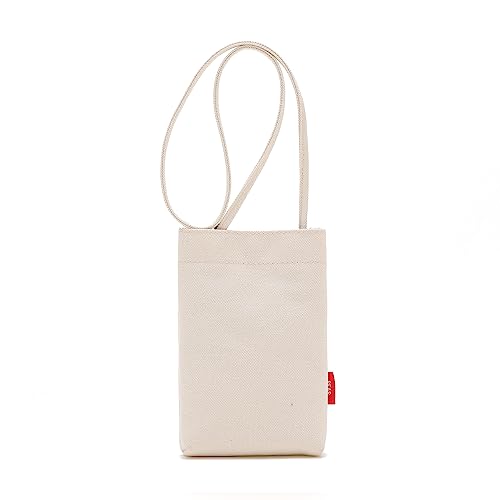 Women Small Crossbody Phone Bag Mini Cell Phone Shoulder Bag Travel Shoulder Purse Tote Bag - Ivory