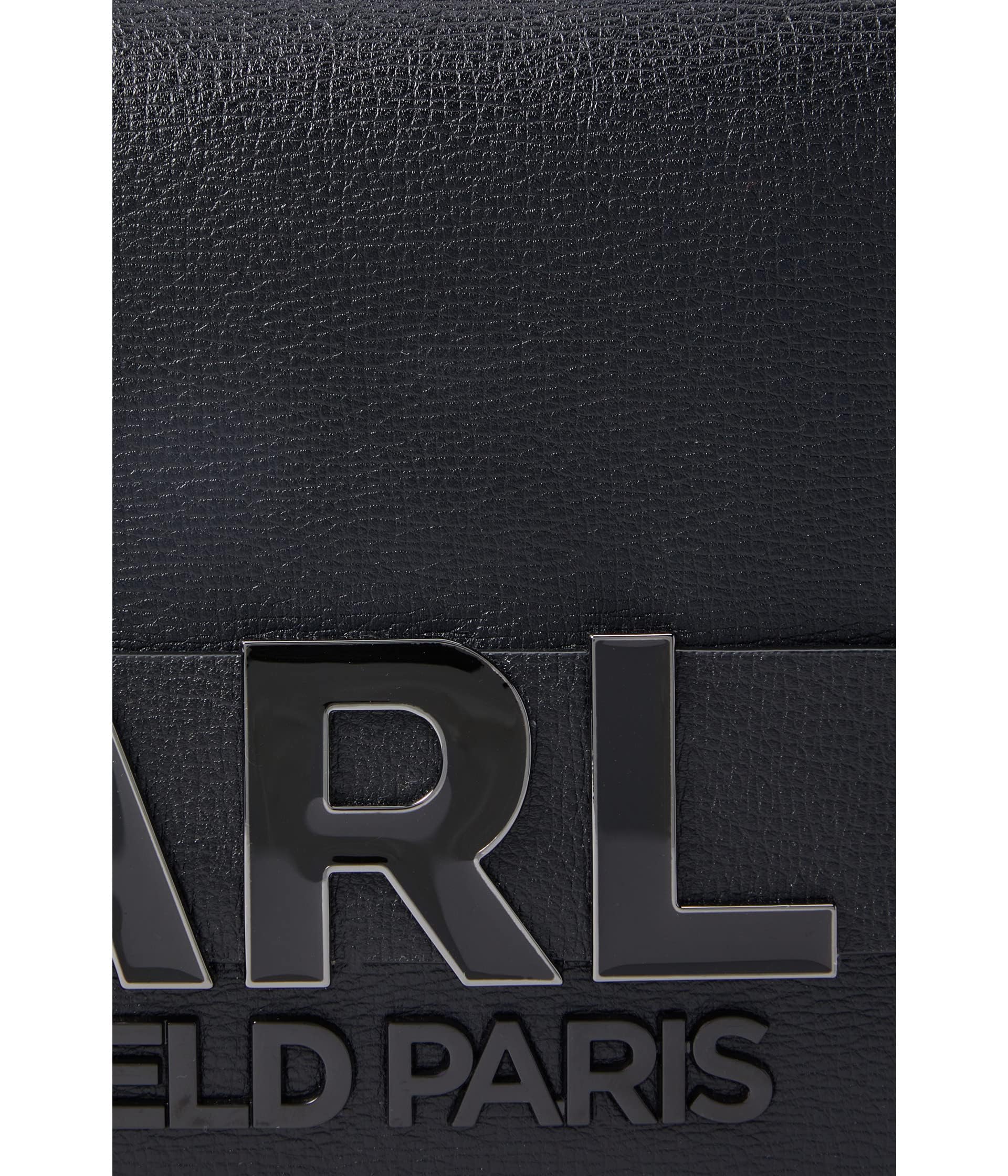 Karl Lagerfeld Paris Simone Logo Crossbody, Black