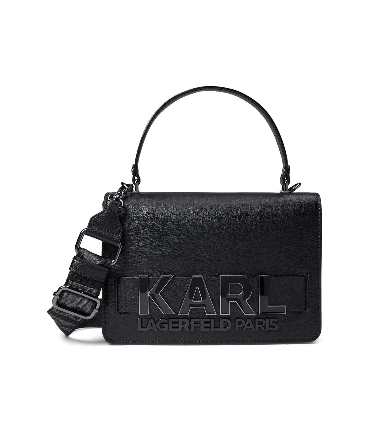 Karl Lagerfeld Paris Simone Logo Crossbody, Black